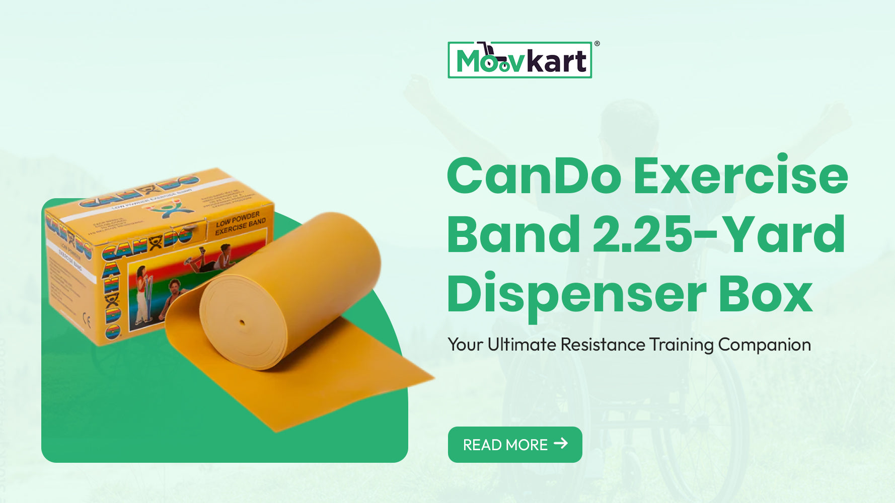 CanDo 2.25 Yard Exercise Band Dispenser for Resistance Workouts ...