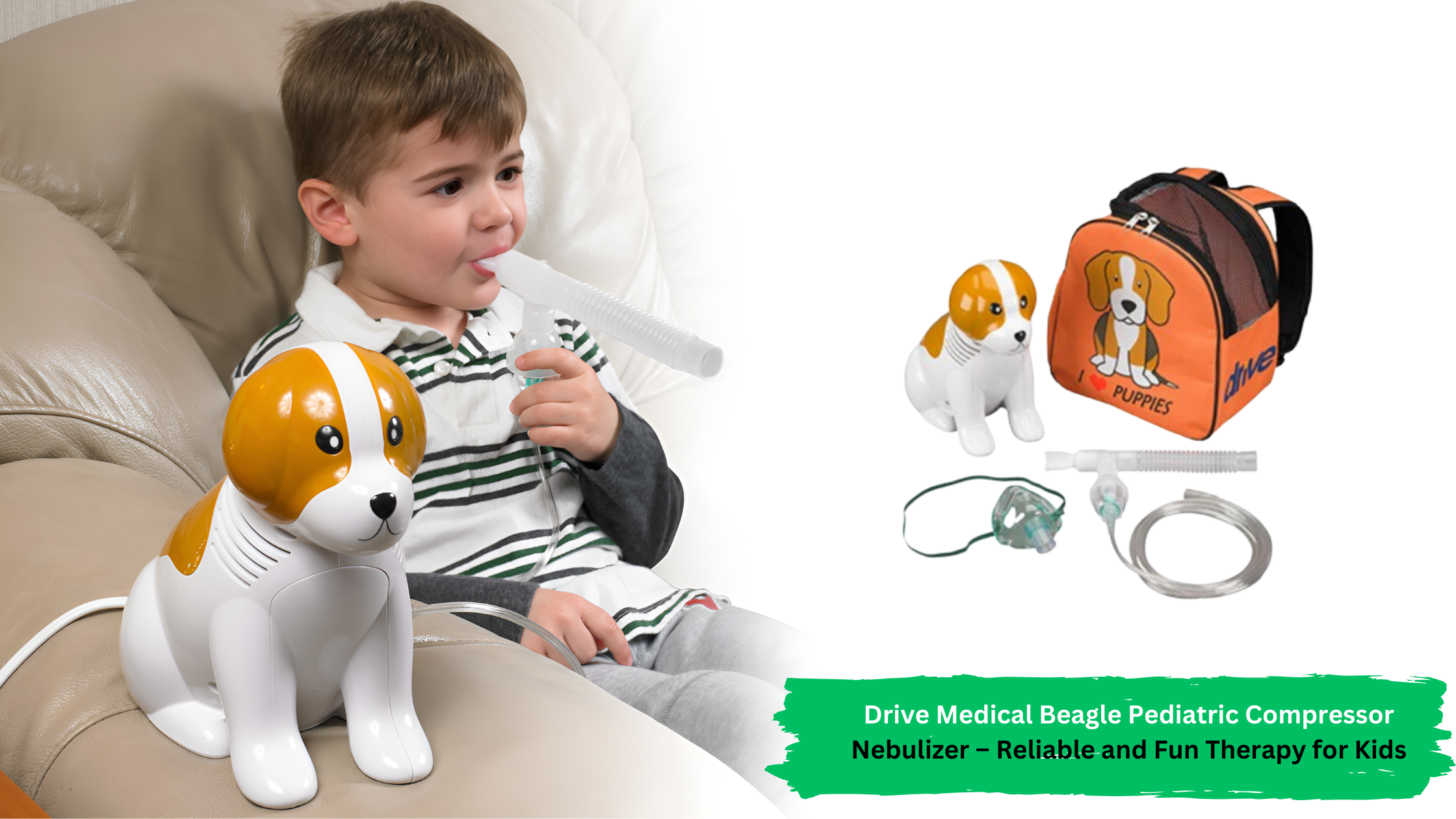 Pediatric Compressor Nebulizer – Drive Beagle for Kids Relief ...