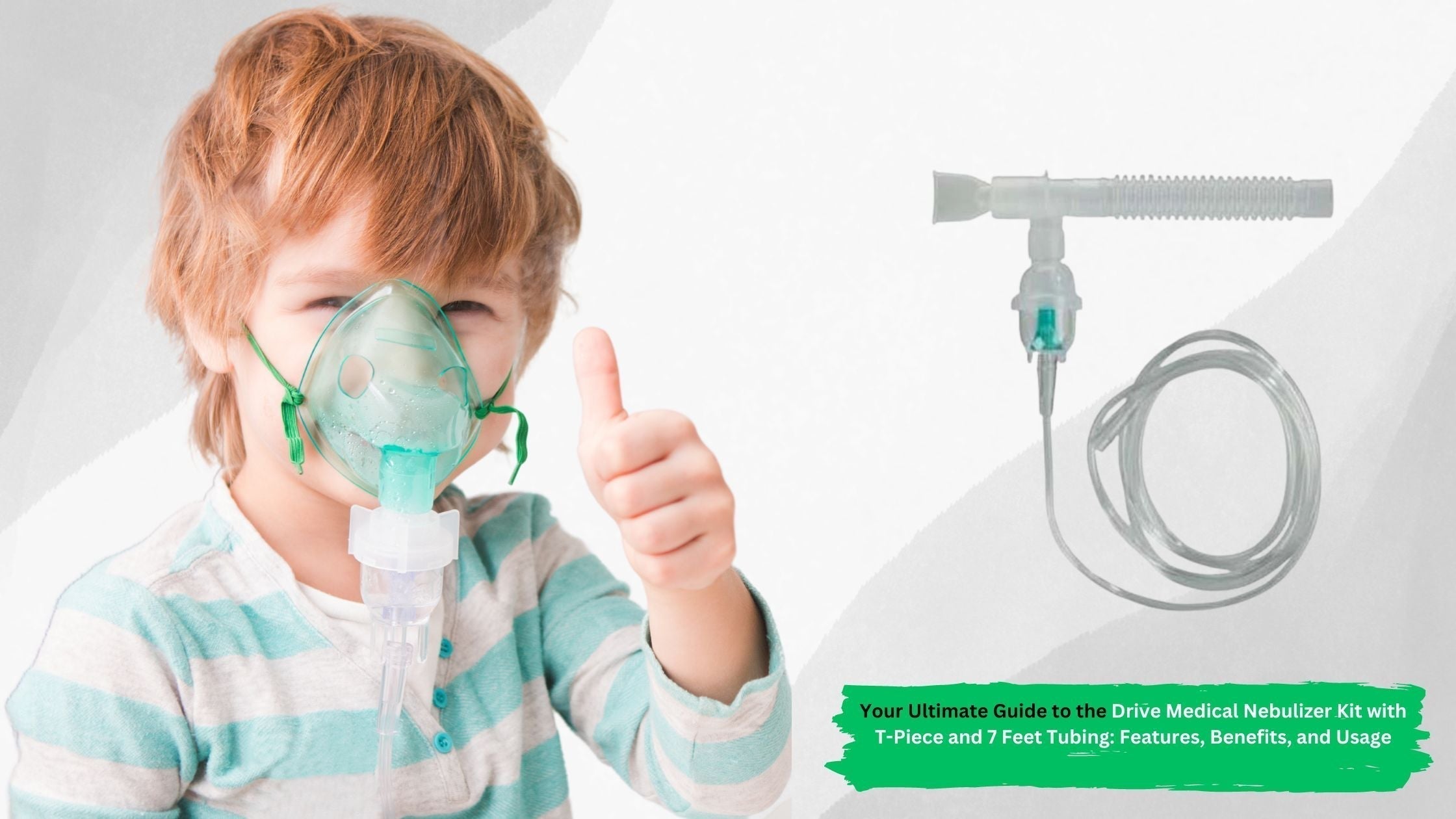Drive Medical Nebulizer Kit with T-Piece and 7-Feet Tubing Guide ...