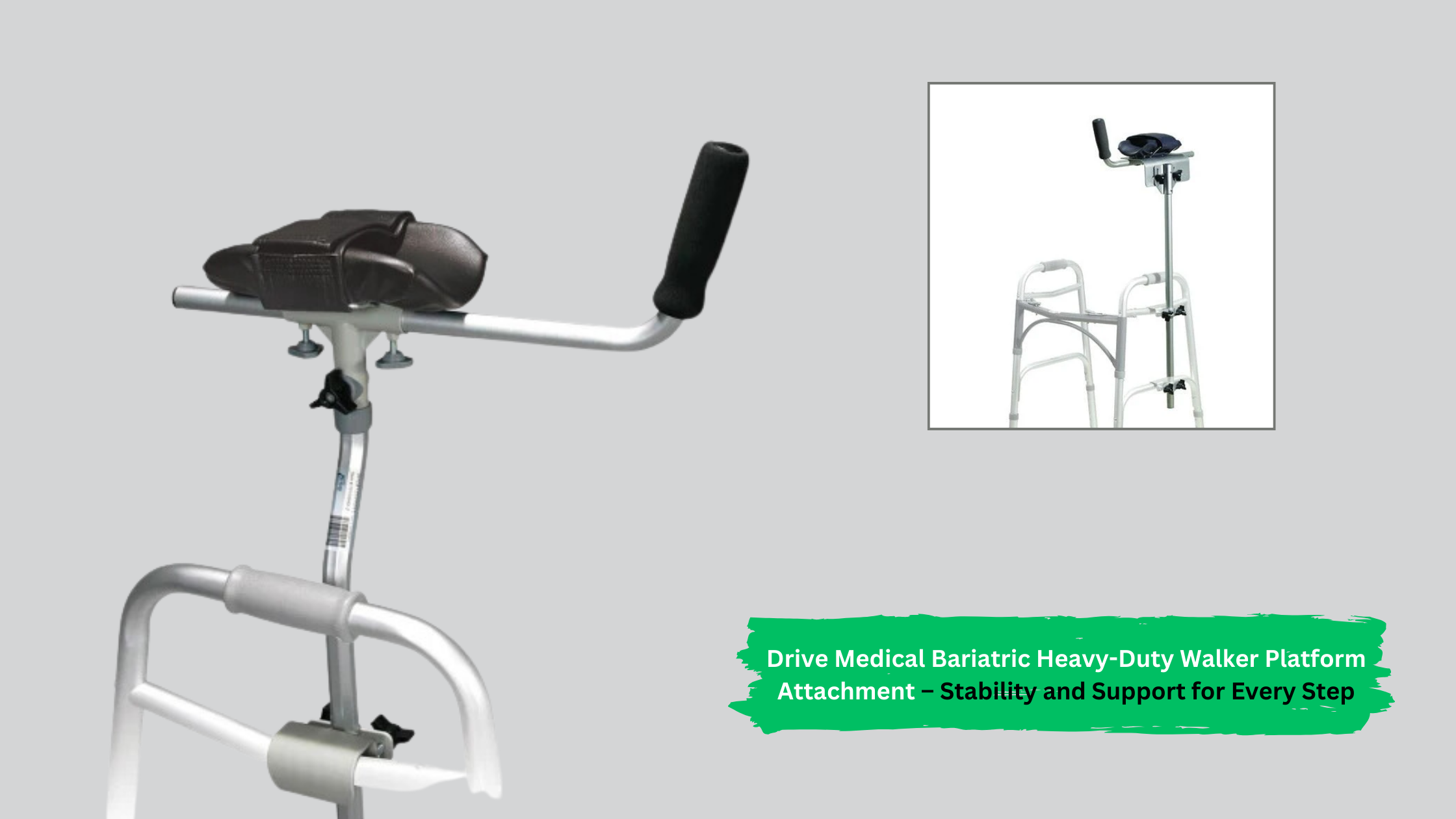 Drive Medical Bariatric Walker Platform, Heavy-Duty Stability Aid ...