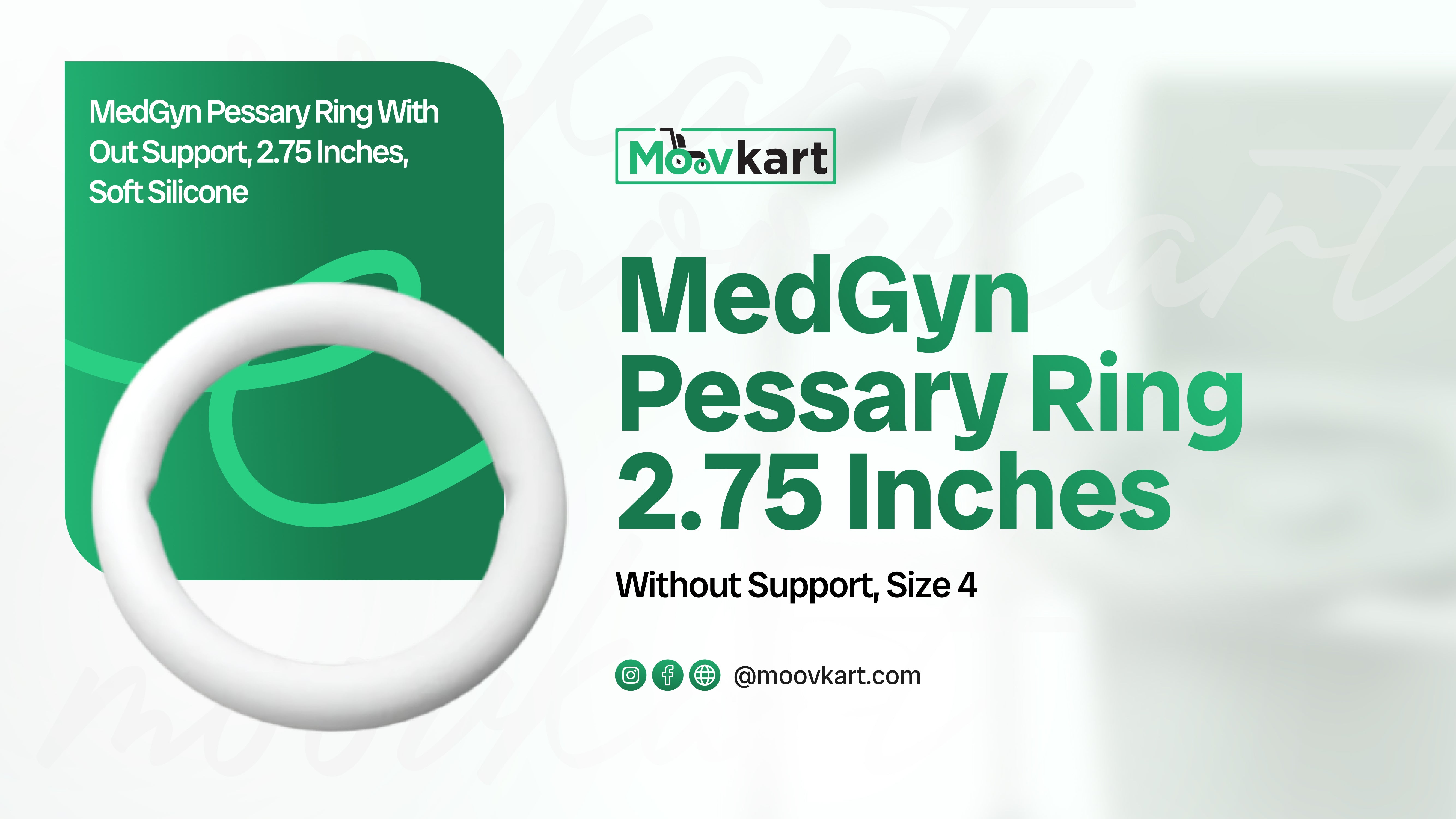 MedGyn Pessary Ring 2.75 Inches Without Support – Soft Silicone ...