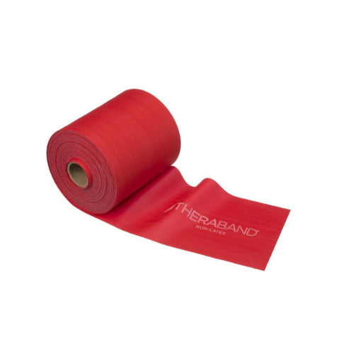 Thera-Band Red Latex Exercise Bands, 50-Yard Roll for Rehab Use ...