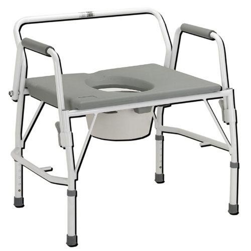 Drive Medical Bariatric Drop Arm Commode Chair 1000 Lb Capacity ...