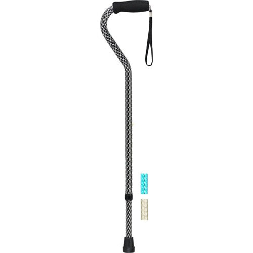 Drive Medical Supplies Designer Canes, Color Combo Offset Handle, Alum ...
