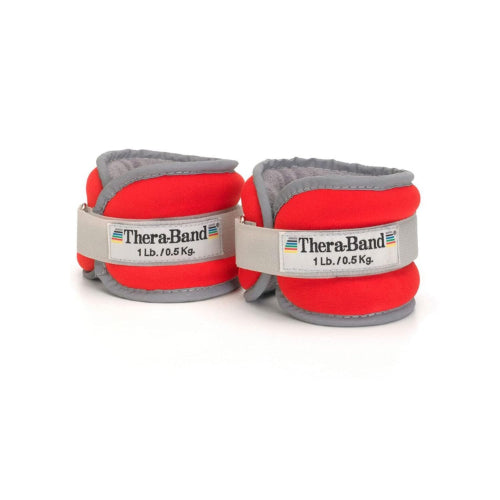 Thera-Band Comfort Fit Ankle and Wrist Weight Set, Red - Moovkart.com
