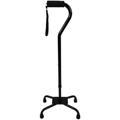 Blue Jay Quad Cane Large Base, Black Aluminum Shaft for Stability ...