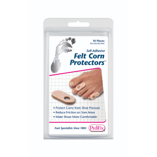 PediFix Felt Corn Protectors, Cushioned Foot Pads for Toe Relief, Pack ...