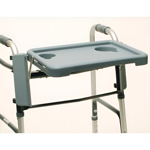 Graham-Field Lumex Walker Tray with Cup Holders, 16 x 12 Inches, Gray ...