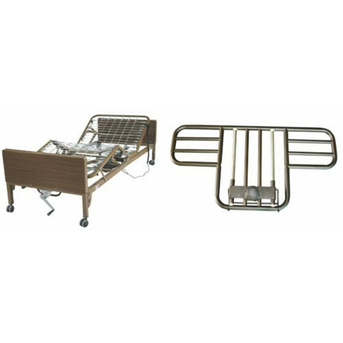 Drive Medical Ultra-Lite Plus Semi-Electric Bed With Full Length Side ...