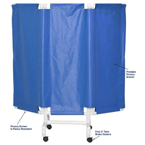 MJM International 3-Panel Portable Privacy Screen, Twin Casters ...