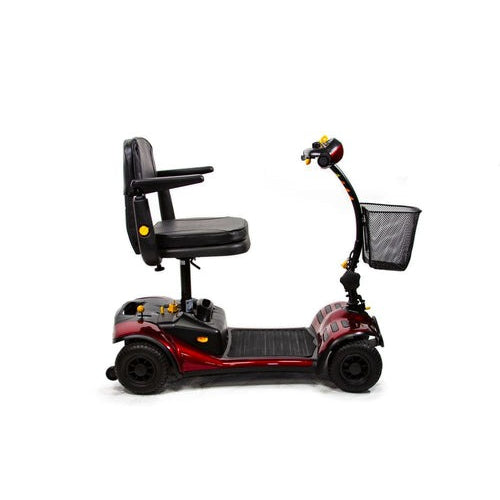 Shoprider Dasher 4-Wheel Mobility Scooter Burgundy 300 lb - Moovkart.com