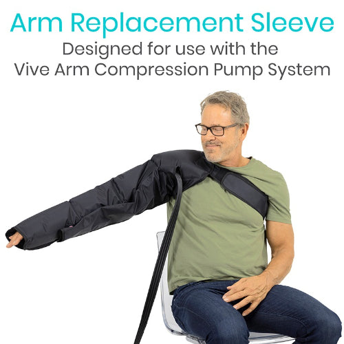 Vive Health Arm Compression Sleeve Standard, 4-Chamber Nylon Small ...