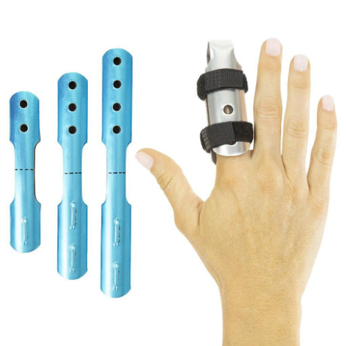Aluminum Finger Splints, 3 Lengths, Fold Over Design With Foam Padding