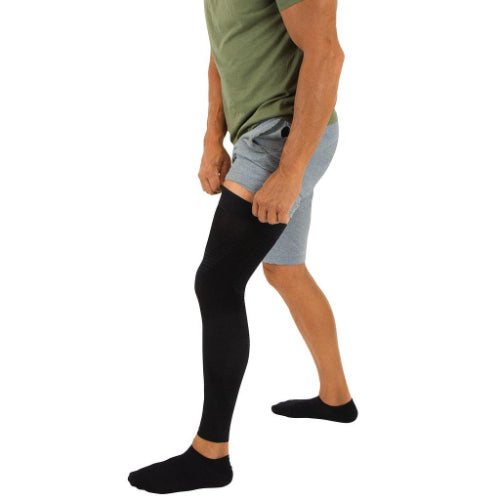 Vive Health Leg Compression Sleeve for Muscle Recovery, Large Black ...