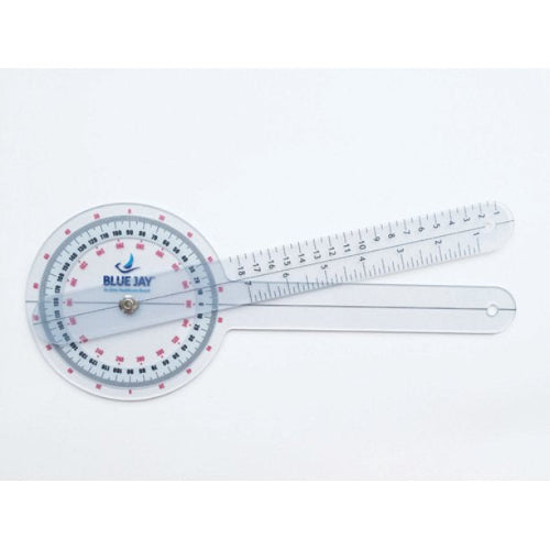 Blue Jay Range Check Plastic 12 Inch Goniometer Tool 360 Degrees ...
