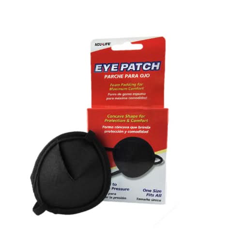 Acu-Life Eye Patch Vinyl Convex Design One Size Black Carded Pack ...