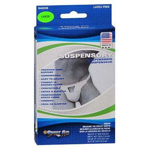 Sport Aid Suspensory for Firm Support and Athletic Stability, Large ...
